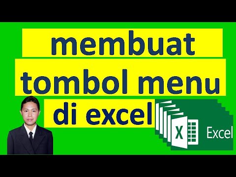 Cara membuat tombol menu di excel - YouTube