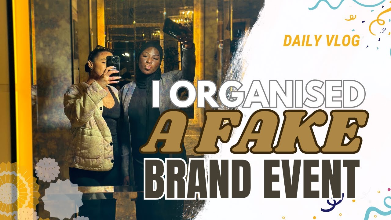 I ORGANISED A FAKE BRAND EVENT TO SURPRISE MY BESTIE! VLOG - YouTube