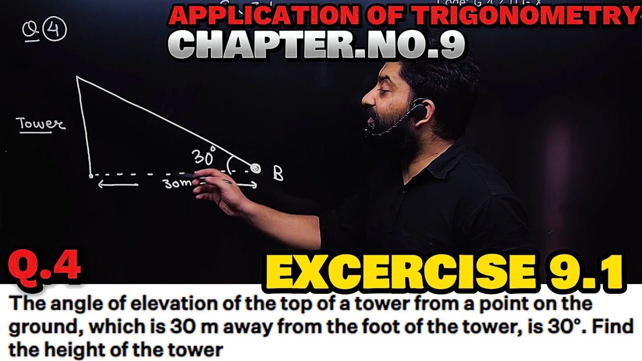 Ex 9.1 Q4 | Some Applications of Trigonometry | Chapter 9 | Class 10 ...