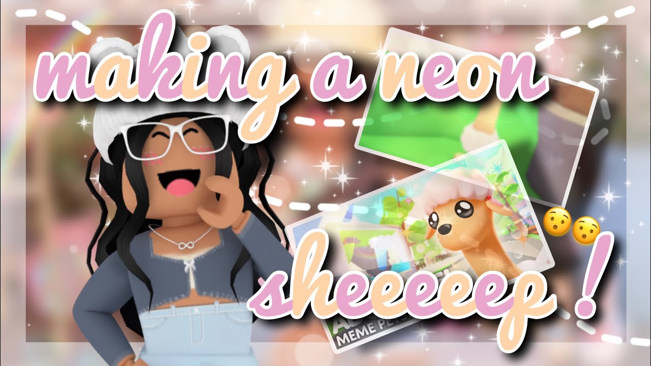making a NEON SHEEEEEP in adopt me! (Roblox) - YouTube