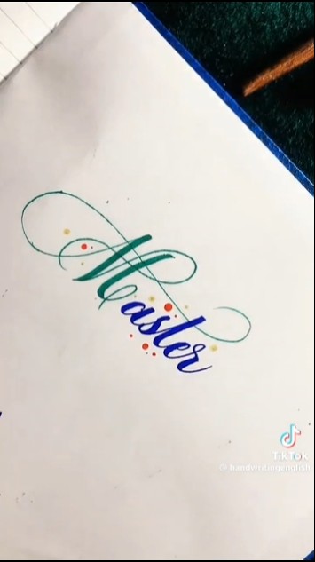 English calligraphy short video, modern day writing in English - YouTube