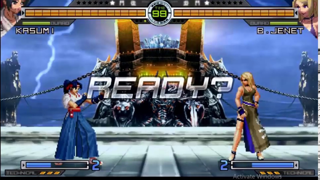 Kof XI Kasumi VS B.Jenet Challenging Match mugen - YouTube