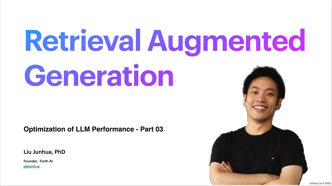 Optimizing GenAI (03) - Retrieval Augmented Generation - YouTube