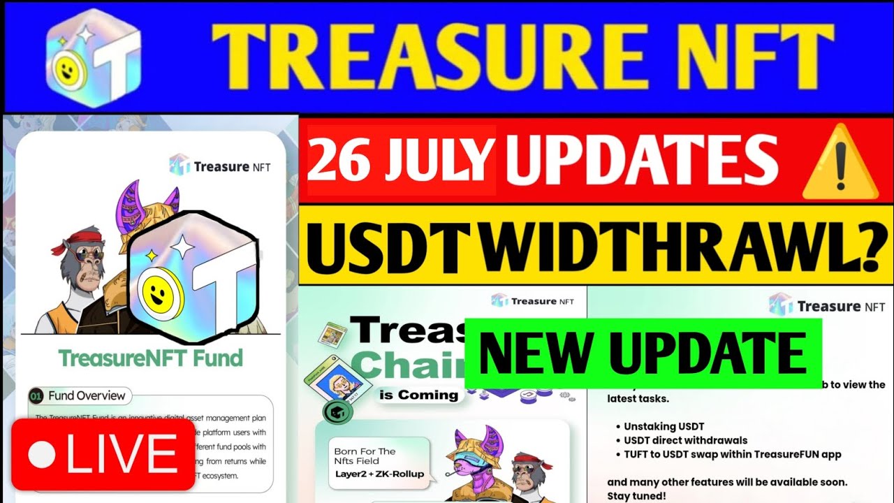 Good News😱 Treasure NFT New Update | Treasure FUN New Update Today ...