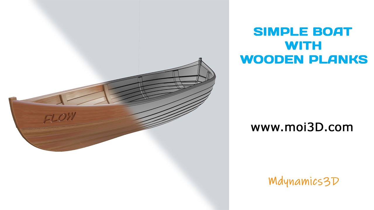 SIMPLE BOAT WITH WOODEN PLANKS - YouTube