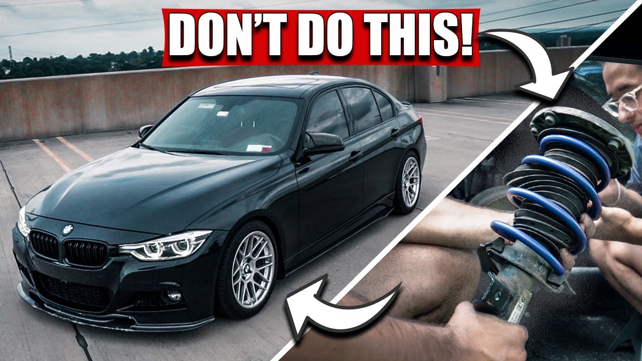 FINALLY LOWERED MY BMW F30 *this was not easy…* - YouTube