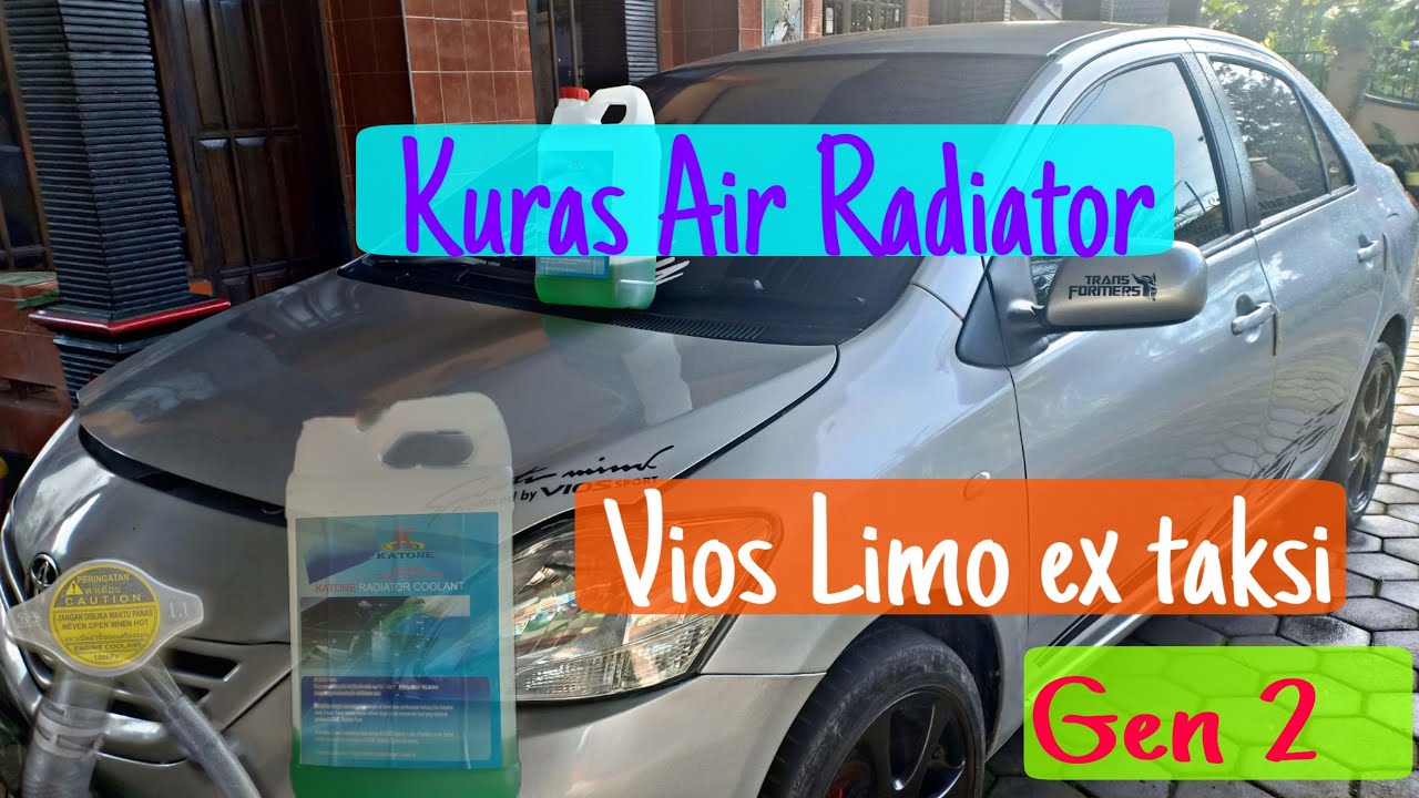 Tutorial Cara Ganti Air Radiator Mobil Vios Limo - YouTube