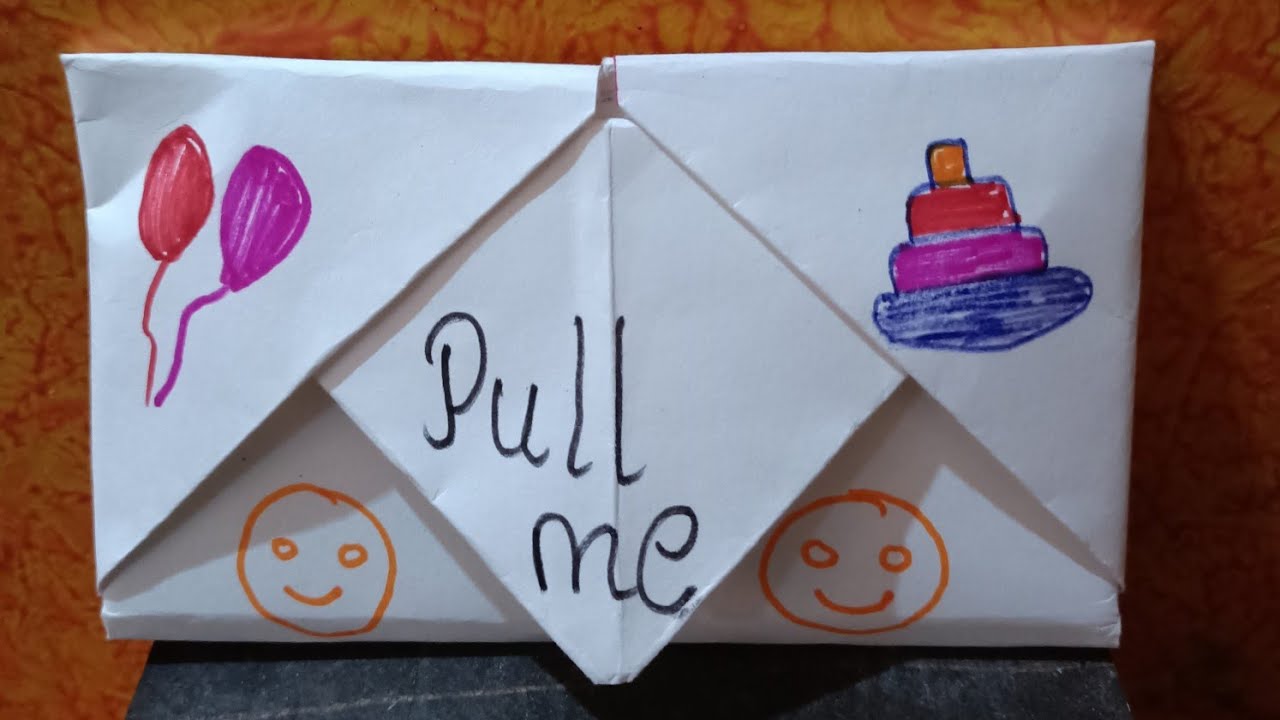 How to make Greeting Card (Pull me) - YouTube