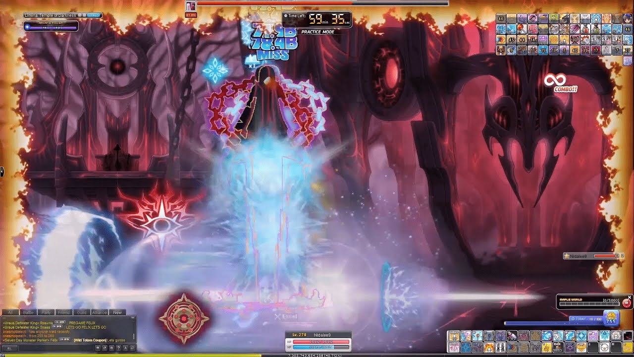 [GMS Reboot] Maplestory Aran Destiny Black Mage Solo - YouTube