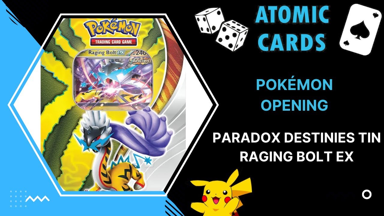 Pokémon Opening - Paradox Destinies Raging Bolt ex Tin - YouTube