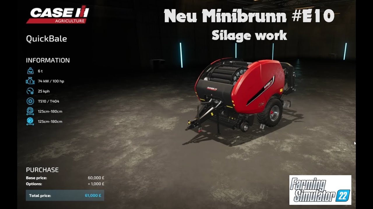 Neu Minibrunn #E10 | Buying a new Baler for silage | PC gameplay - YouTube