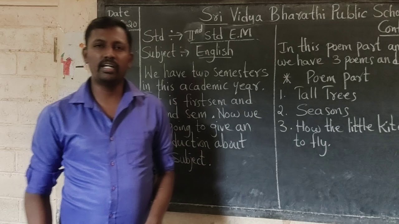 2nd std English subject introduction. - YouTube