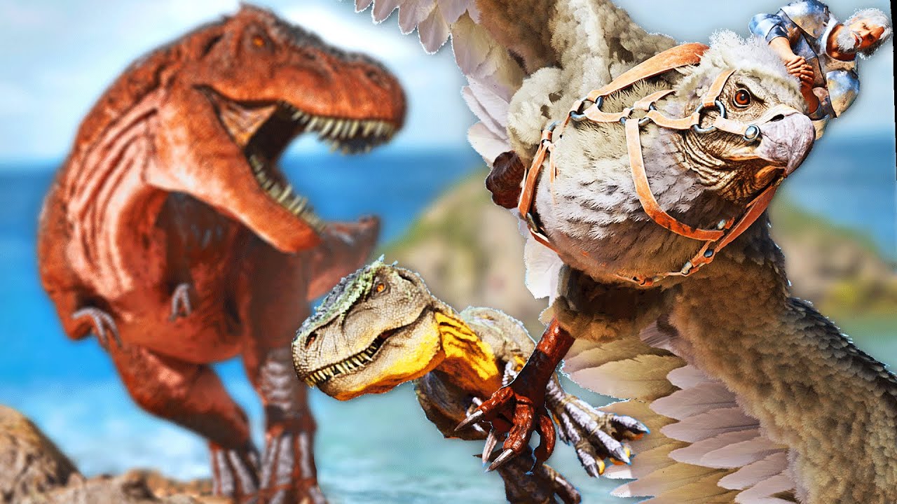Stealing Baby Dinosaurs from their BIG BAD DINOSAUR PARENTS! - ARK ...