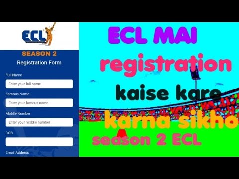 ECL season 2 registration kaise kare || Ecl Mai registration karna ...