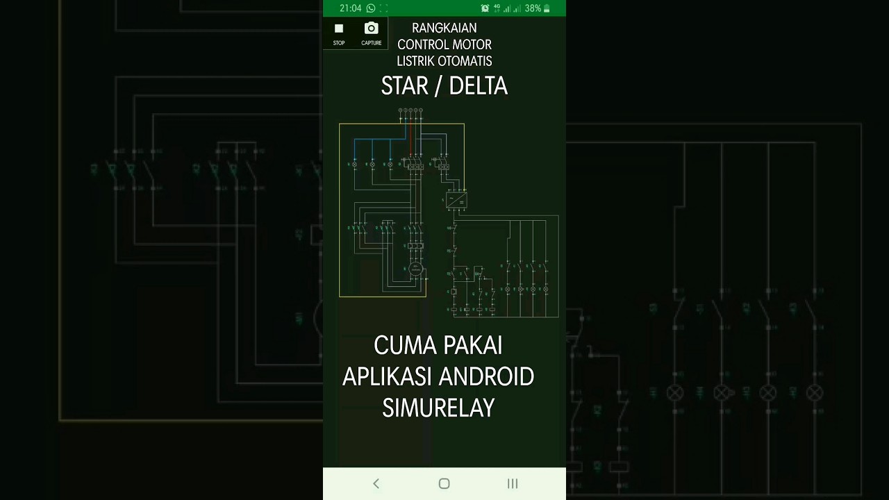 Rangkaian star delta otomatis pakai aplikasi simurelay - YouTube