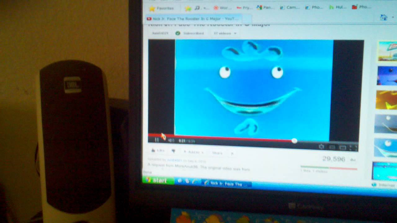 Nick jr face makes rooster sounds - YouTube