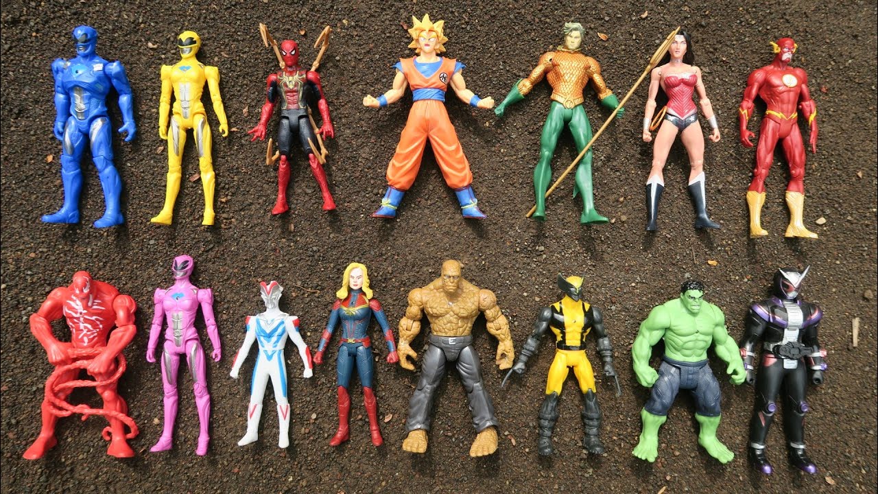 Mencari dan Menemukan Avengers Spiderman Power Rangers Venom Ultraman ...