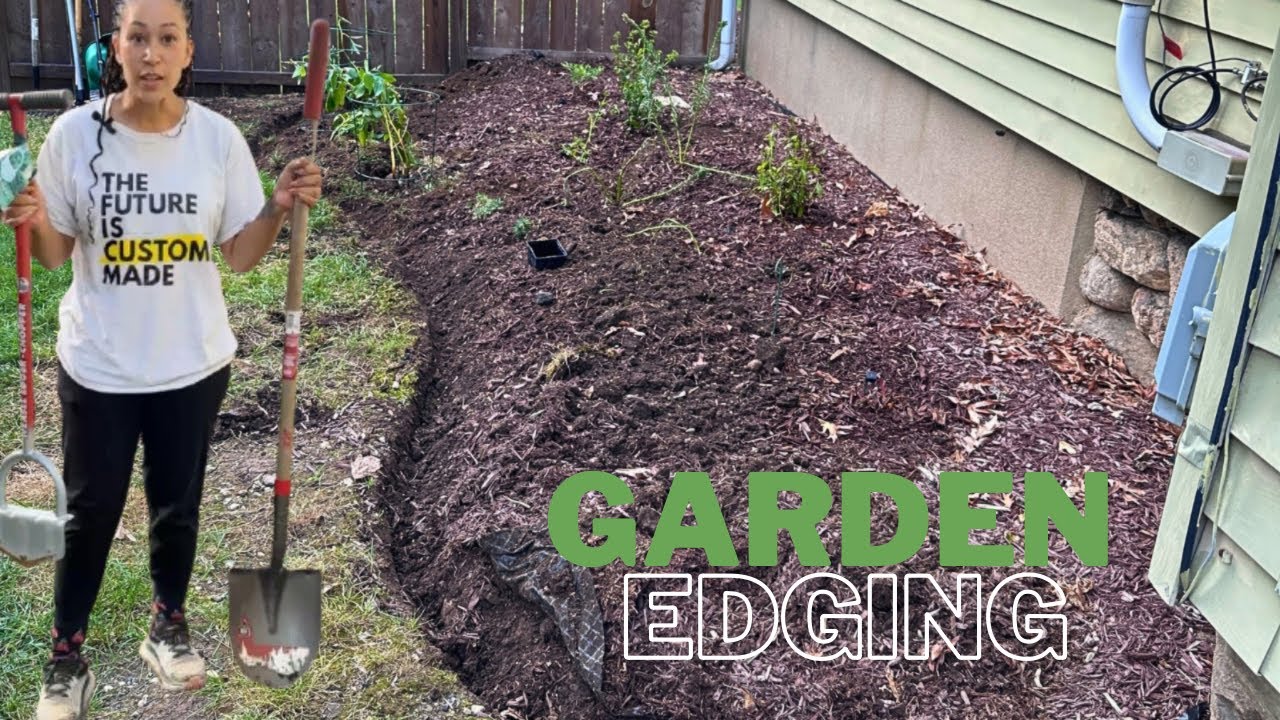 Create a Modern Garden Edge the Easy Way for Beginners - YouTube