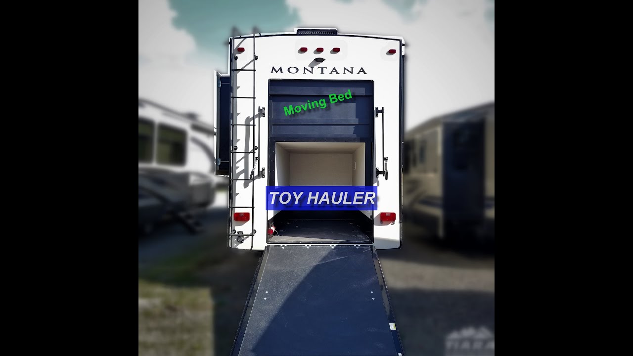 2019 Montana 381TH-Front Living Toy Hauler - YouTube