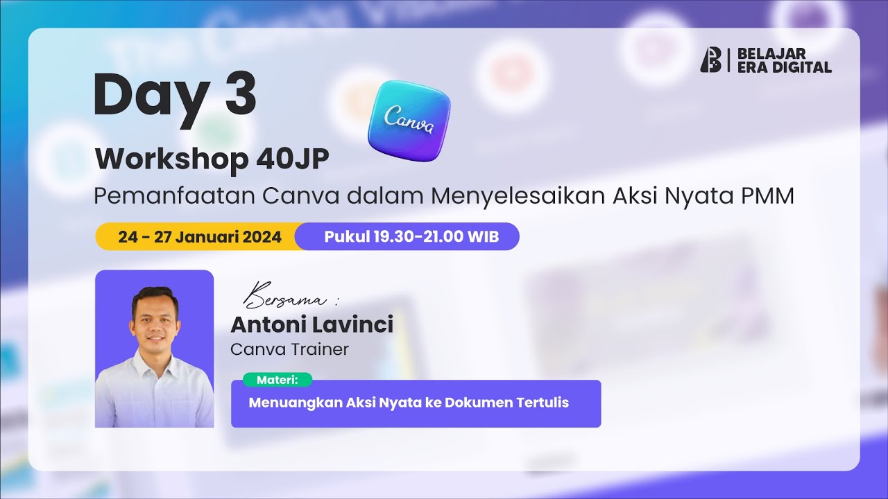 Workshop ! Menuangkan Aksi Nyata ke Dokumen Tertulis - YouTube