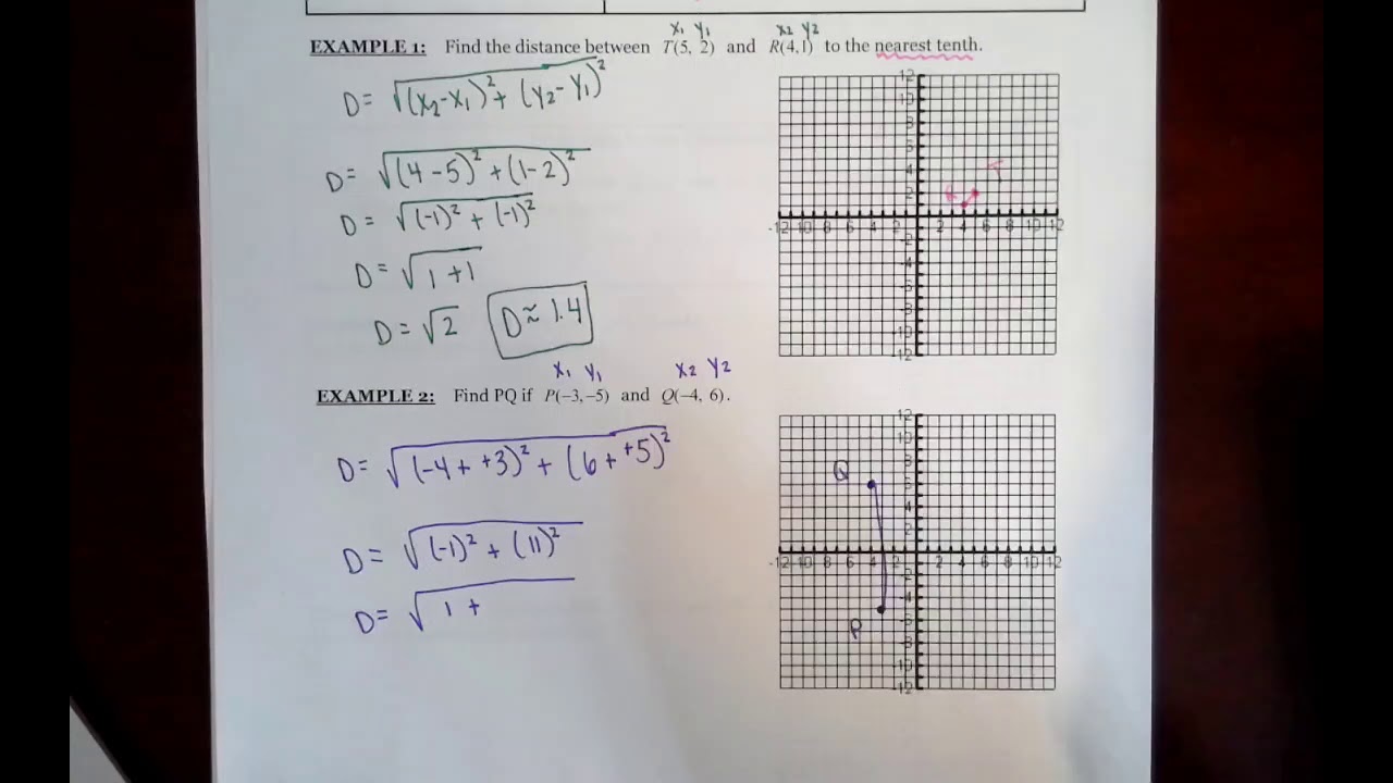 Lesson 6: Distance and Midpoint Formulas - YouTube