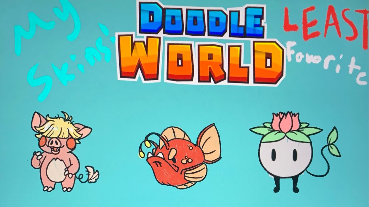 Making doodle world skins for my least favorite doodles! #art # ...