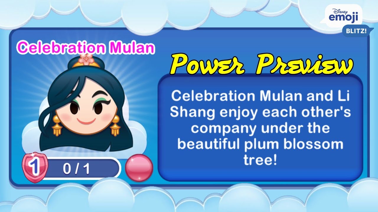 CELEBRATION MULAN (L1) - Mulan - Disney Emoji Blitz - v67 - YouTube