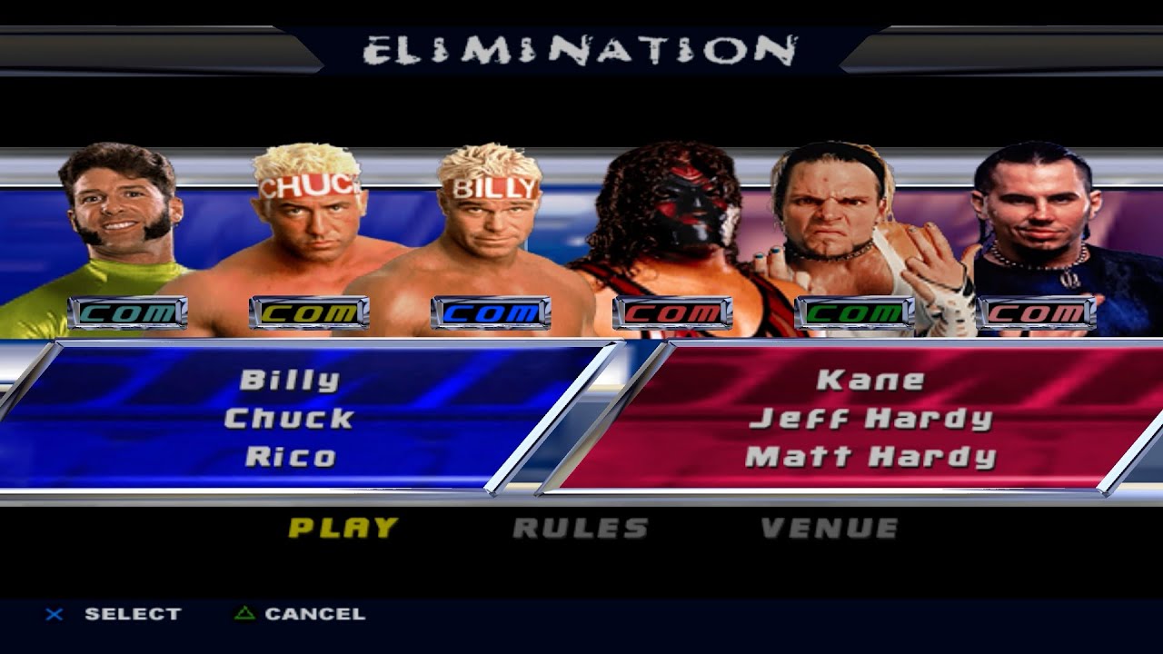 WWE SmackDown! Shut Your Mouth - Billy,Chuck,Rico VS Kane,JeffHardy ...