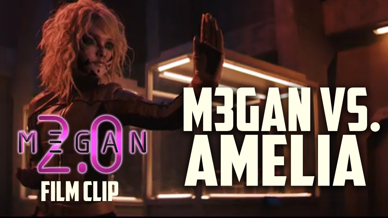 M3GAN 2.0 (2025) MEGAN vs. Amelia Fight Scene | Movie Clip #m3gan2 ...