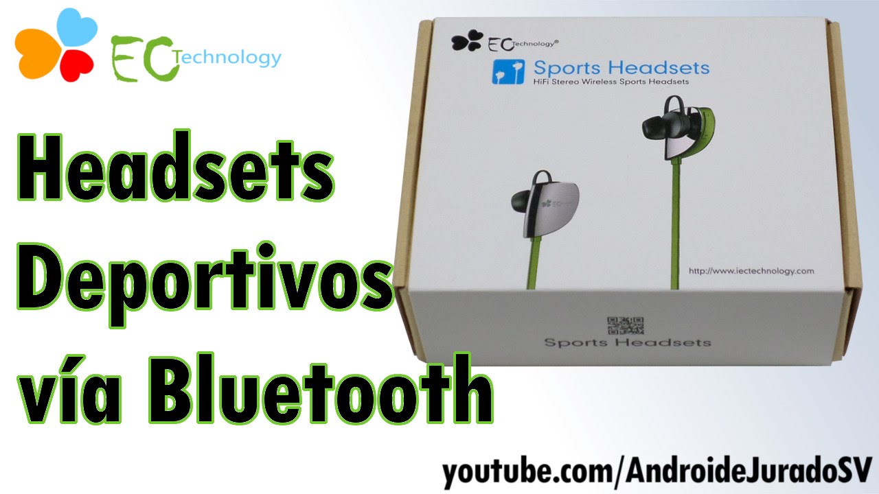 Headsets Bluetooth EC Technology H-07 - para Android, Iphone, Ipad, [con Micrófono, Estéreo ...