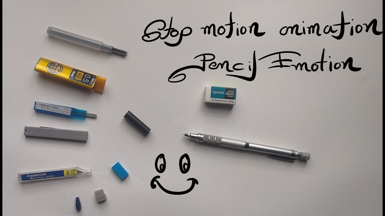 stop motion animation pencil's emotion II changing pencil lead # ...