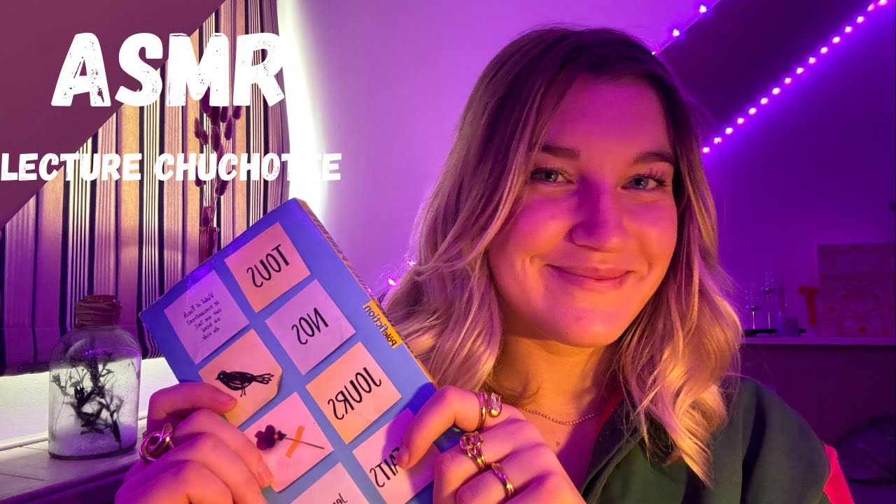 ASMR - LECTURE CHUCHOTEE - YouTube