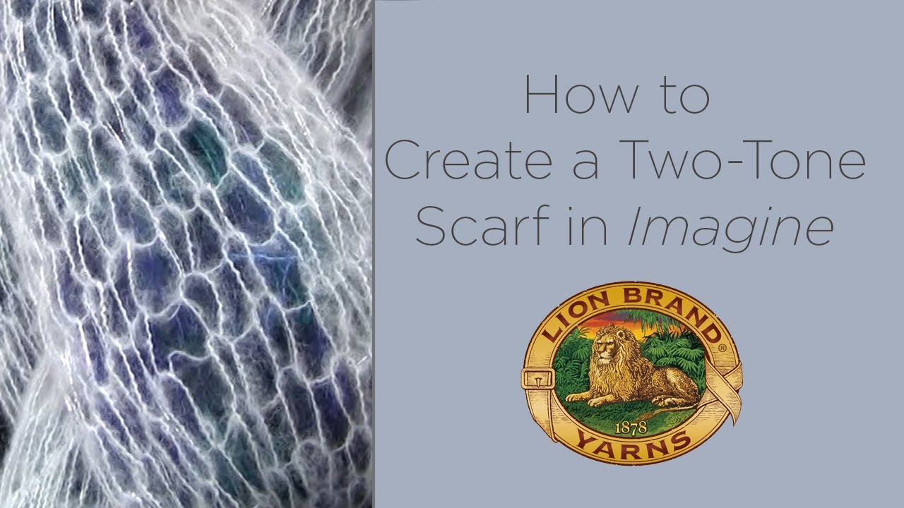 DIY Two-Tone Tube Scarf with Imagine Yarn - YouTube