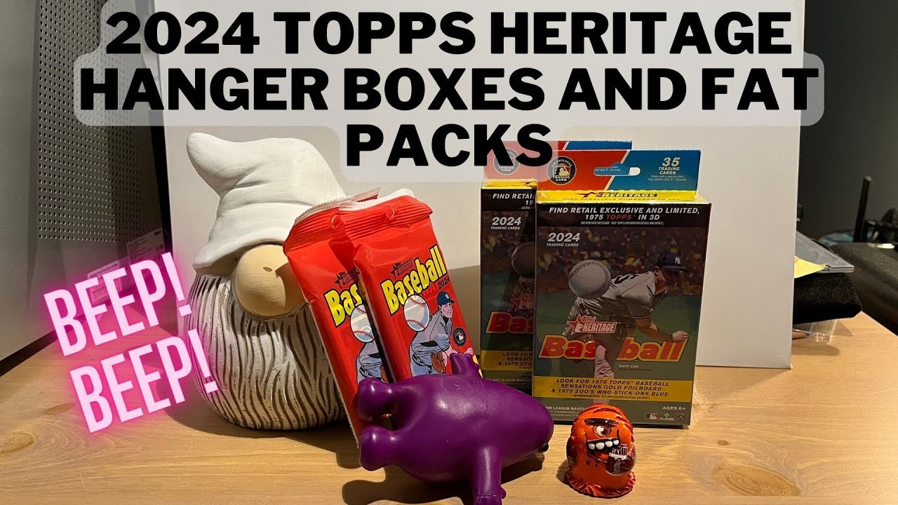 2024 Topps Heritage Hanger Boxes and Fat Packs - YouTube