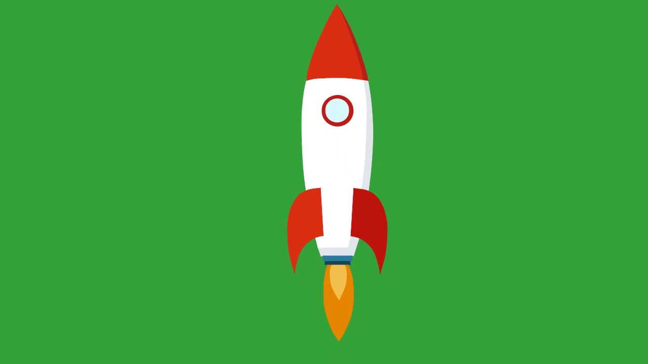 Cartoon Rocket - Green Screen - YouTube
