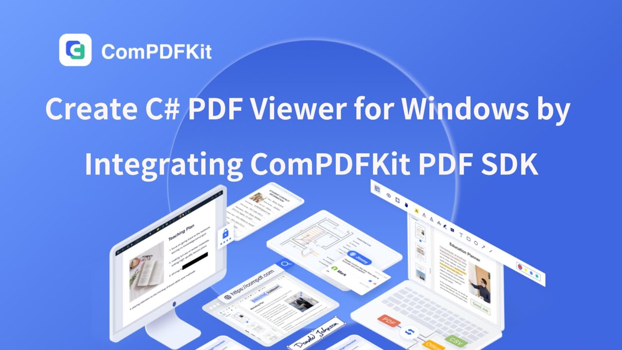 How to Create C# PDF Viewer/Reader for Windows | ComPDFKit PDF SDK - YouTube