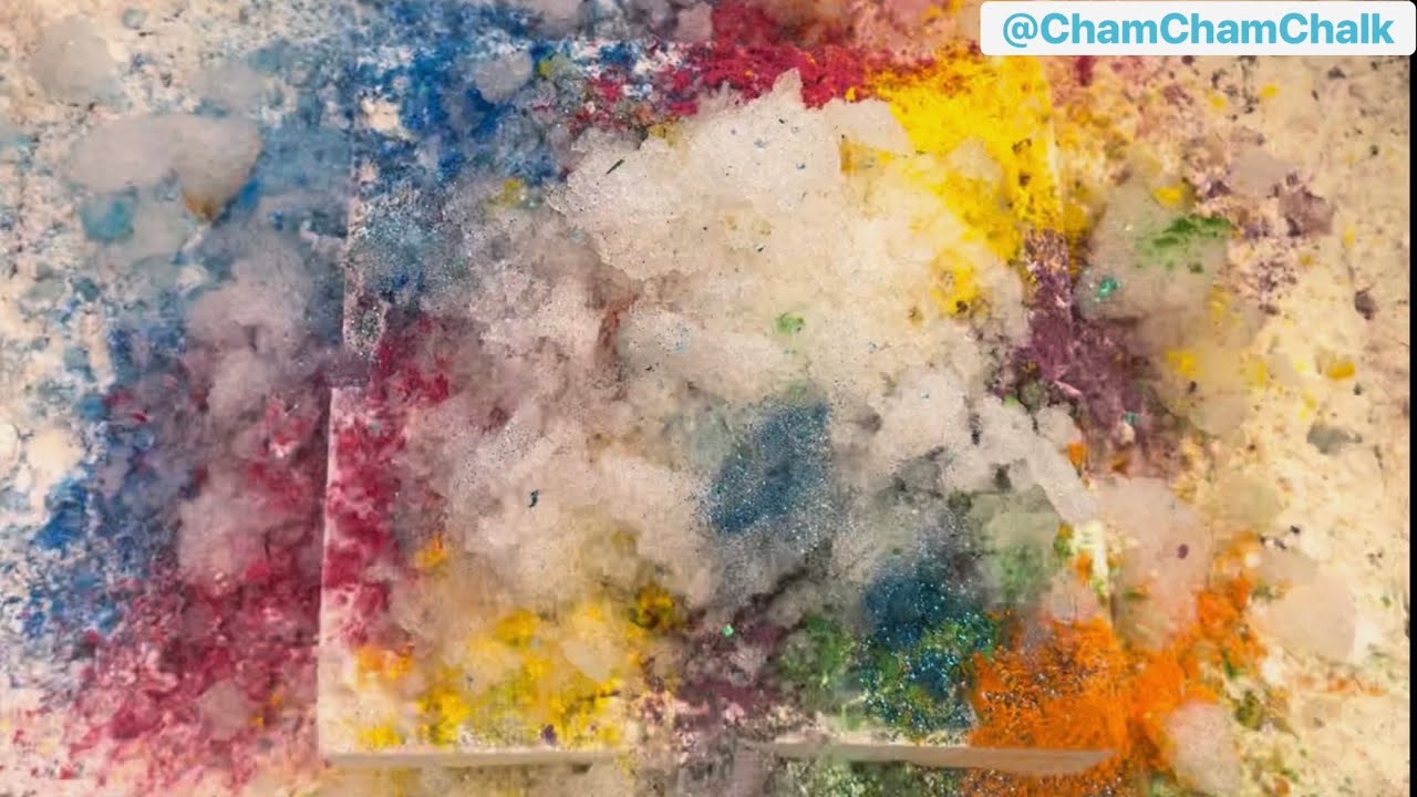 Fresh Blocks w/ Snow ️ & Cornstarch |Oddly Satisfying | ASMR | | Sleep ...