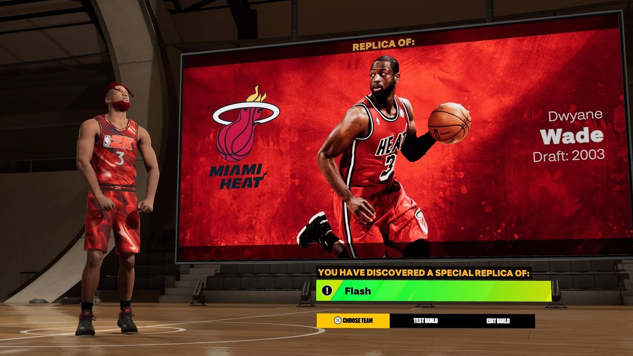 DWAYNE WADE "FLASH" BUILD - RARE BUILDS IN NBA 2K23 - YouTube