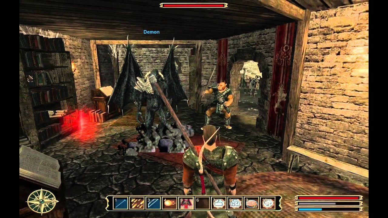 Gothic 3 demon i deszcz ognia - YouTube