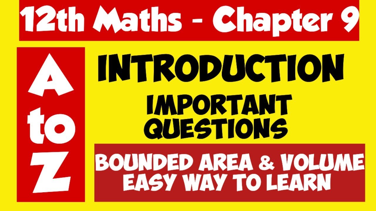 12th Maths|Public Examination important questions|2025|Chapter9|Important questions|Vincent ...