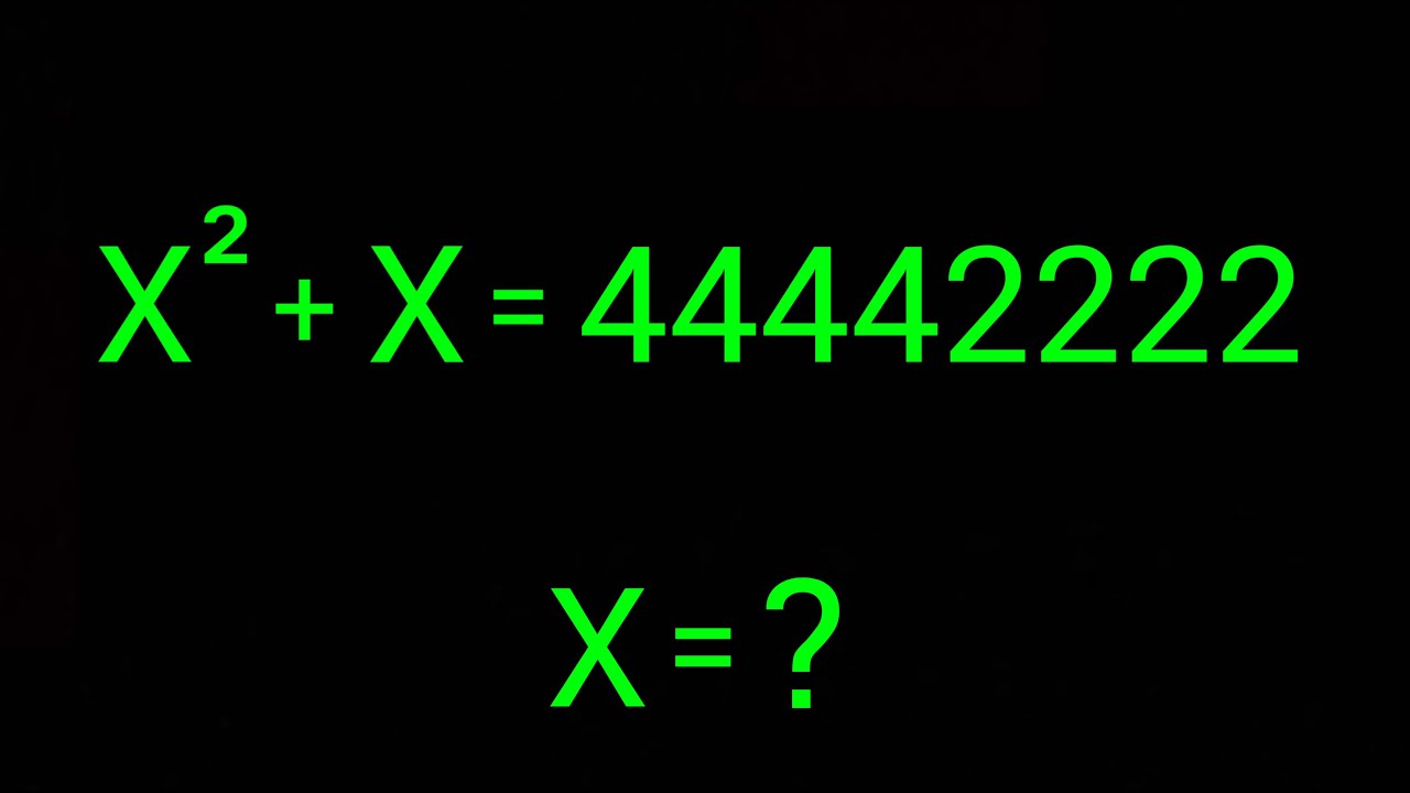 A Nice Algebra Problem | How to solve for X in this Problem? | Math ...