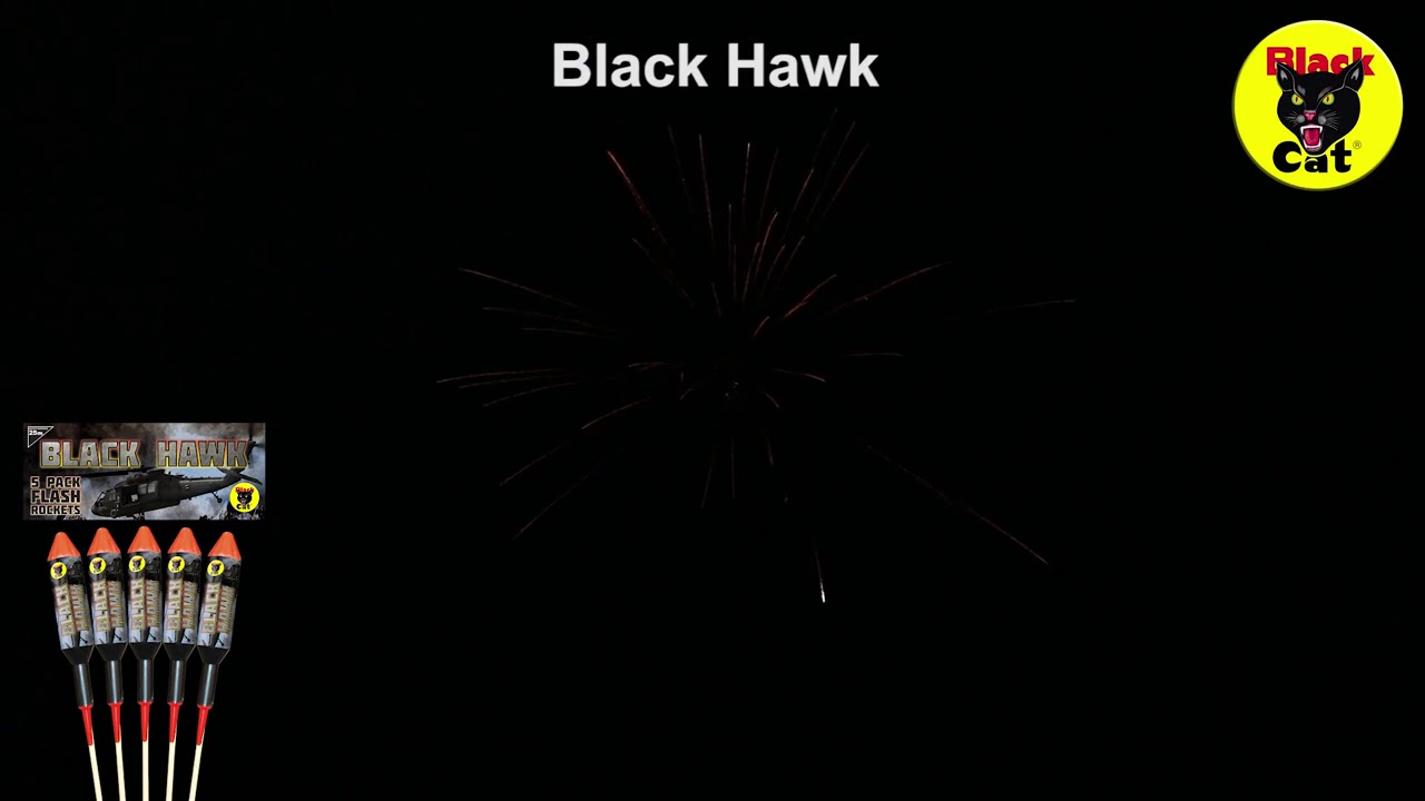 Black Hawk Rockets By Black Cat - Sold At Manchester Fireworks - YouTube