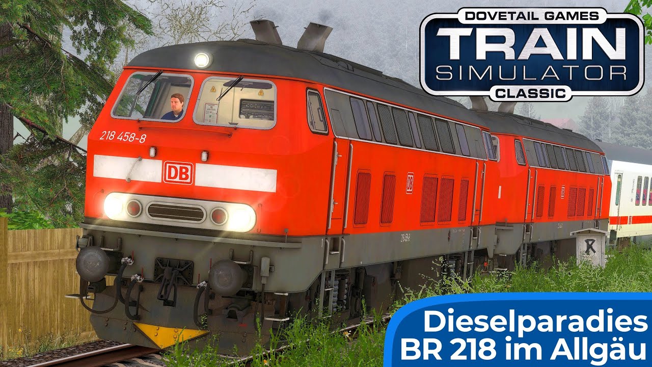 DIESELPARADIES | Doppeltraktion BR 218 im Allgäu | TRAIN SIMULATOR ...