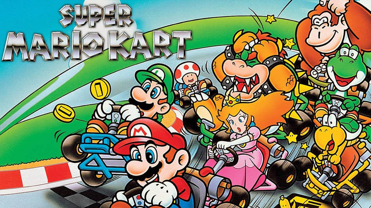 Super Mario Kart - Full Game 100% Walkthrough - YouTube