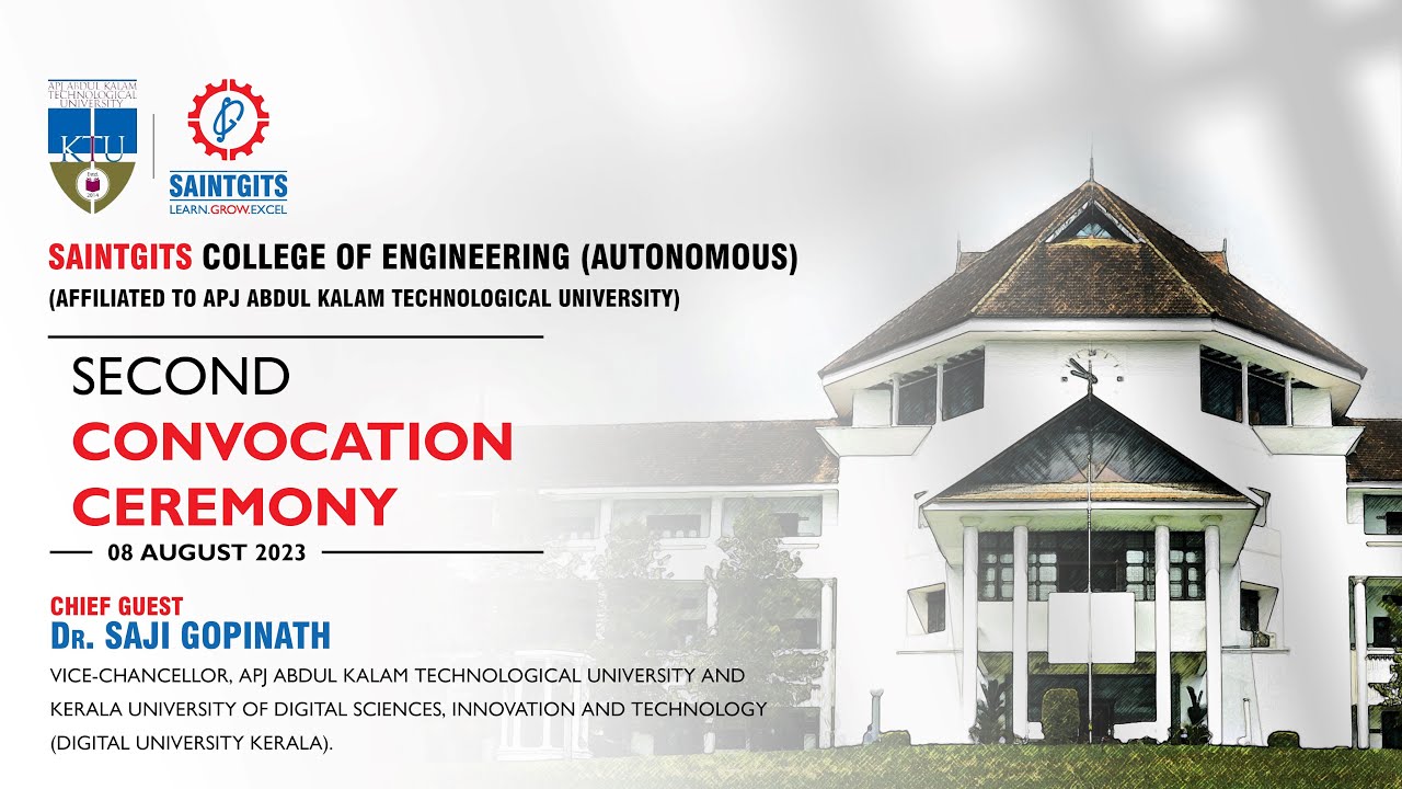 Convocation Ceremony - 2023 | Saintgits College of Engineering ...