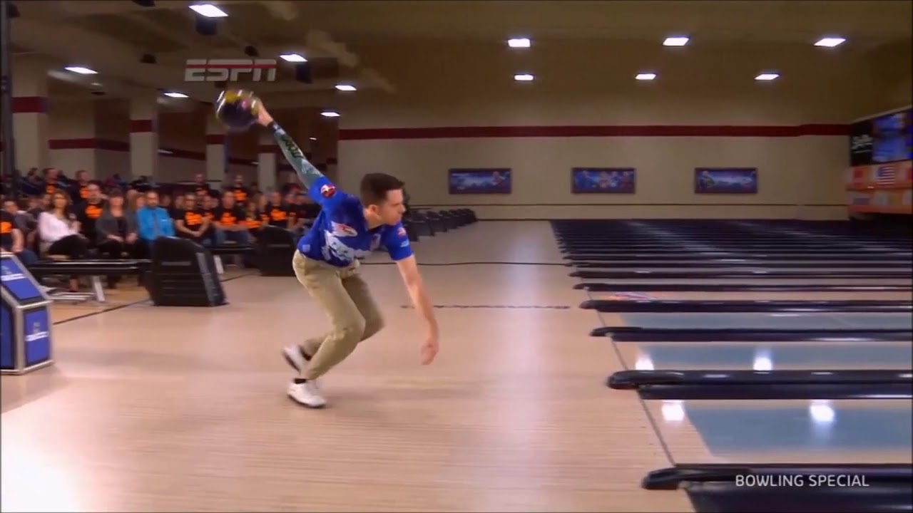 【볼링 강좌】 마이크 페이건Mike Fagan (King Of The Swing) 5스탭 파워볼링 털이치기 로테이션 릴리즈 ...