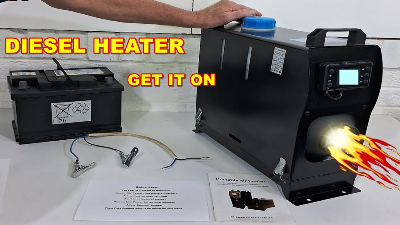 DIESEL HEATER QUICK START SET UP Kerosene Oil Burner - YouTube