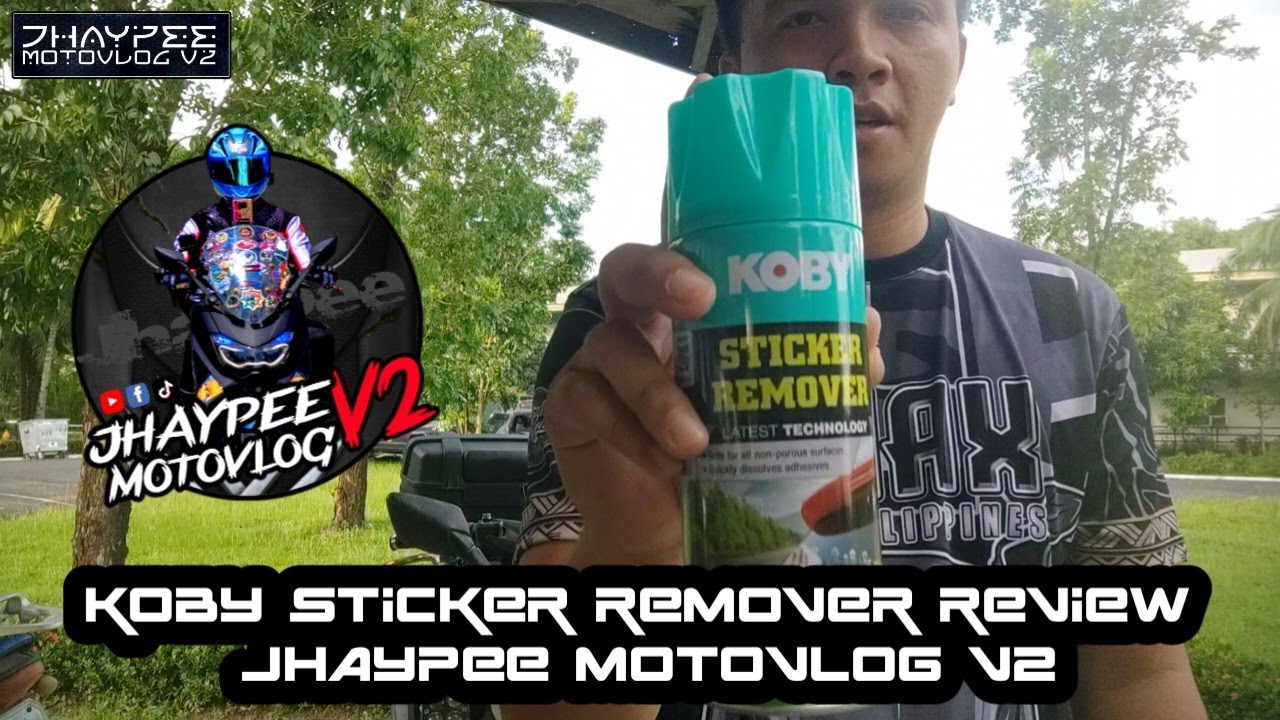 KOBY STICKER REMOVER REVIEW | JHAYPEE MPTOVLOG V2 - YouTube