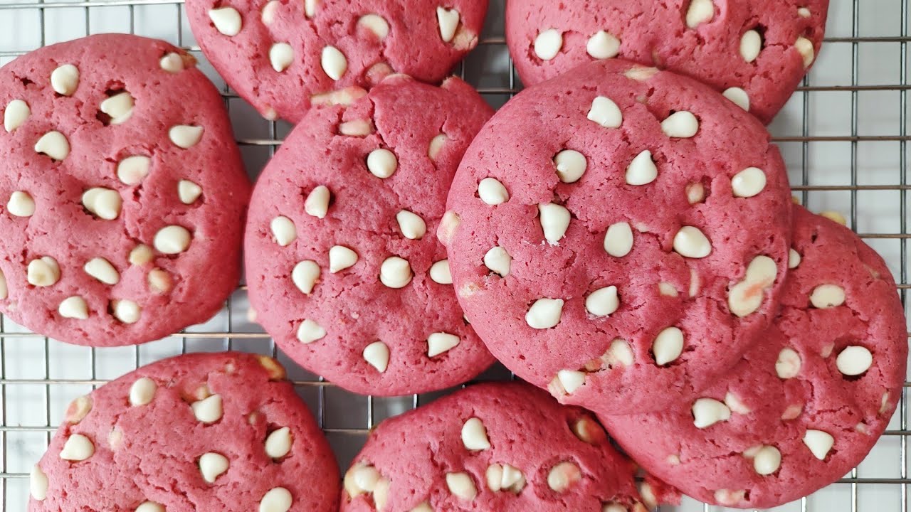COOKIE ROSA DE MORANGO | STRAWBERRY PINK COOKIE 🍓 - YouTube