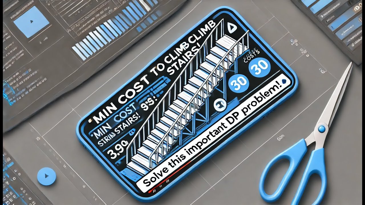 Minimum Cost for Climbing the stairs | Dynamic Programming. - YouTube